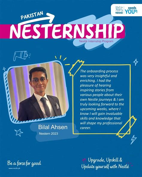 muhammad bilal ahsen on linkedin nestlé nesternship nestlépakistan