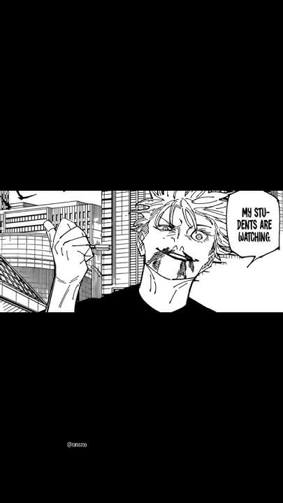 Manga Panels Of My Students Are Watching Scene With Gojos Voice