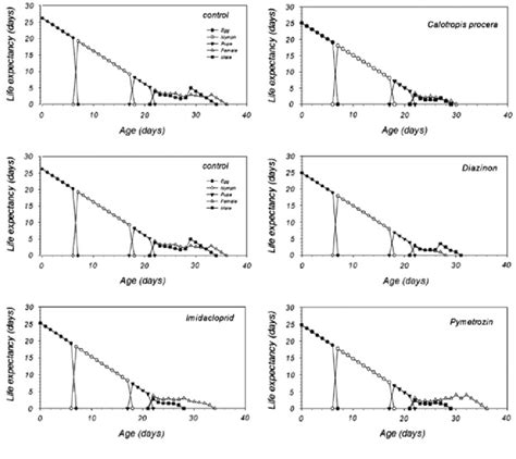 Effects Of C Procera Extract On Life Expectancy E Xj Of B Tabaci