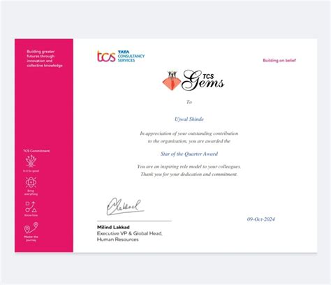 Ujwal Shinde On Linkedin Tcs Tcs Gratitude Recognition Teamwork