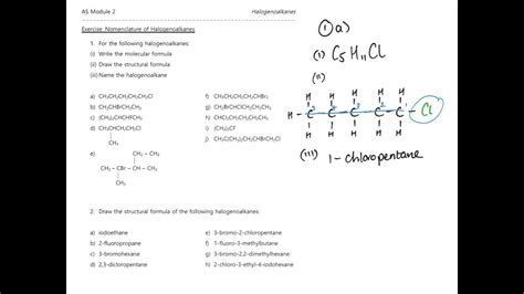 Halogenoalkanes Naming Structure Properties Youtube