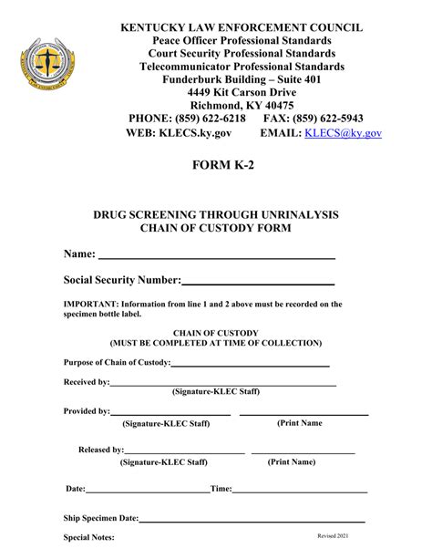 Form K 2 Fill Out Sign Online And Download Printable Pdf Kentucky