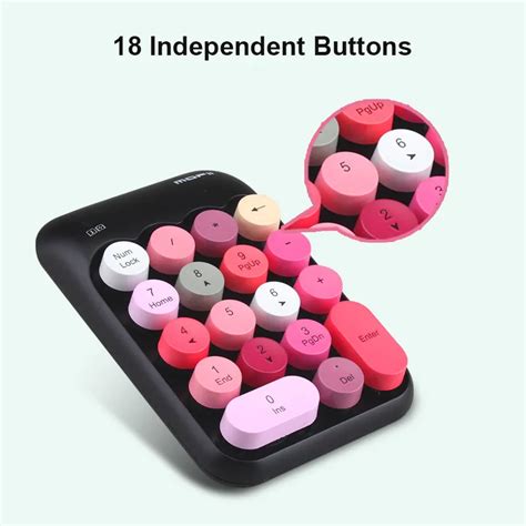 Wireless Digital Keyboard With 18 Inputs And Accoutant Numpad Financial