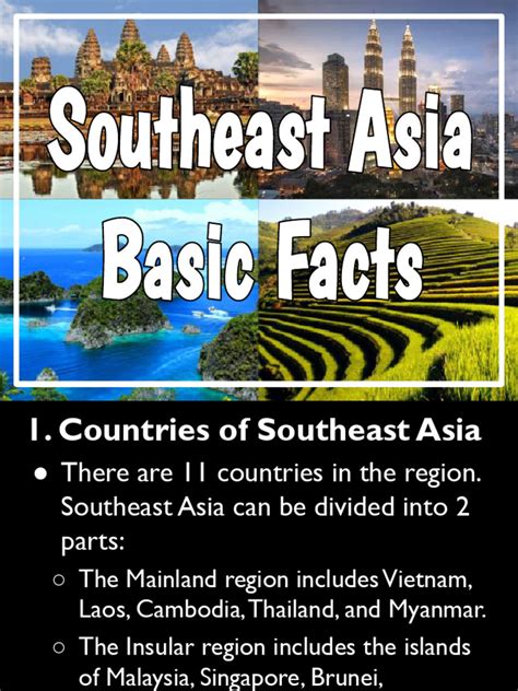 9 Southeast Asia Basic Facts Pdf Southeast Asia Asia