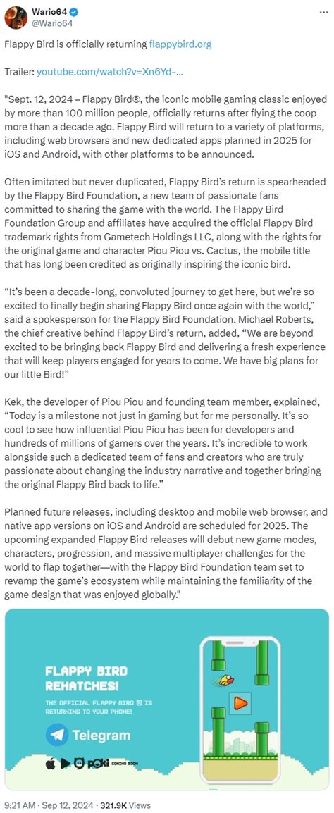 Flappy Bird Press Release Flappy Bird Know Your Meme Flappy Bird Press Release Flappy Bird Know Your Meme