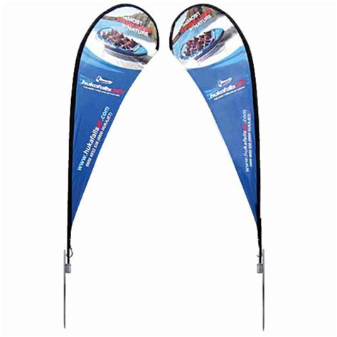 Teardrop Outdoor Banner Stand Extra Large Double Sided