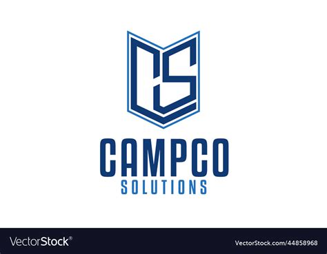 Minimalist Name Initials Letters Cs Monogram Logo Vector Image