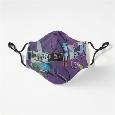 The New Planet Fantasy Abstract Texture Collage Mask For Sale By