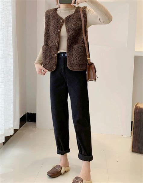 반타 겨울양털조끼 뽀글이 사무실조끼 김장조끼