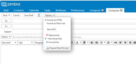 การกำหนดเงื่อนไขการส่งอีเมล Html Plain Text Bcc High Priority