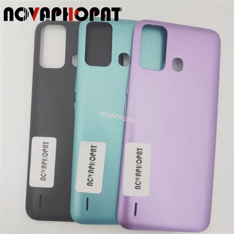 For Itel S16 Battery Door Cover Rear Case Back Housing Side Power On