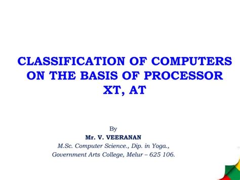 Classification Of Computer Classification Of Computer