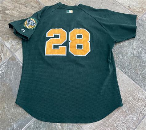 Vintage Oakland Athletics Game Worn Majestic Baseball Jersey Size Xl