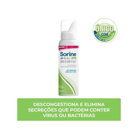 Sorine Jet Xtm 9mgml Solução Nasal 100ml Aché Líder Shopping