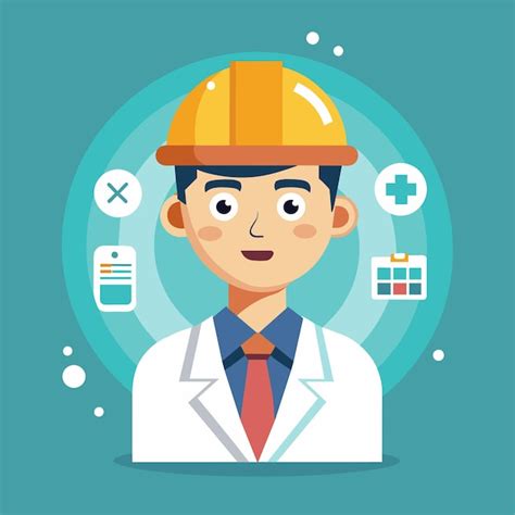 Premium Vector Flat Vector Illustration Of A Biomedical Engineer