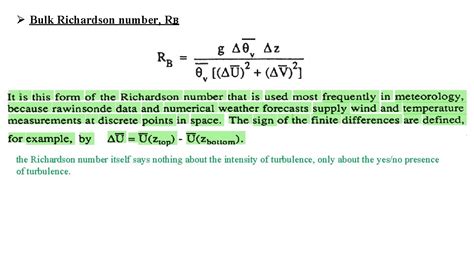 Richardson Number Basim Alknani Flux Richardson Number In