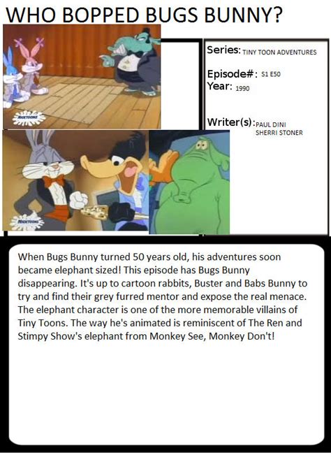 1001 Animations Who Bopped Bugs Bunny By Gojirafan1994 On Deviantart
