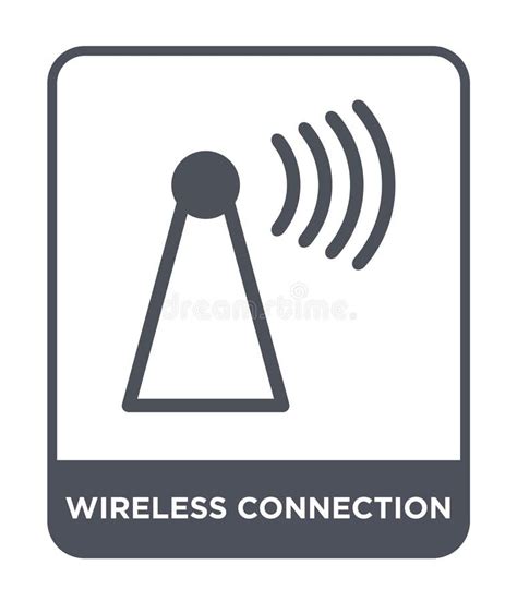 Wireless Connection Icon In Trendy Design Style Wireless Connection Icon Isolated On White