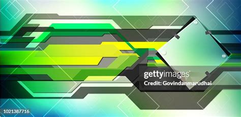 Green Technology Template Concept Background High Res Vector Graphic