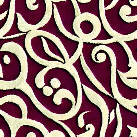 Burgundy Filigree Scroll Pattern · Creative Fabrica