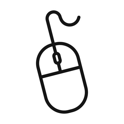 Ergonomic Mouse Icon Perfect For Computer Accessories 47743542 Vector