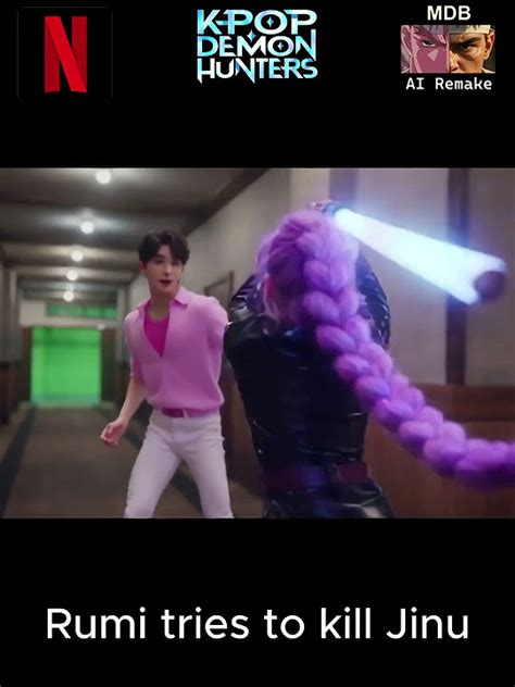 Rumi Tries To Kill Jinu Huntrix Clip K Pop Demon Hunters Rumi Jinu