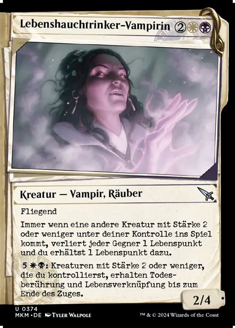 Lebenshauchtrinker Vampirin Mtg Murders At Karlov Manor 374 Deutsch Magic The Gathering