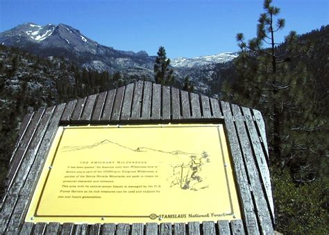 Emigrant Wilderness Trail Map Yosemite Park Ca Emigrant Trailheads