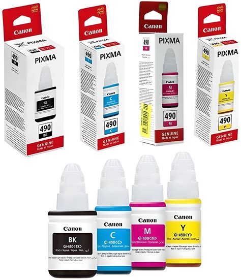 Чернила Canon Pixma GI-490, для Canon Pixma G1400 Canon Pixma G2400 ...