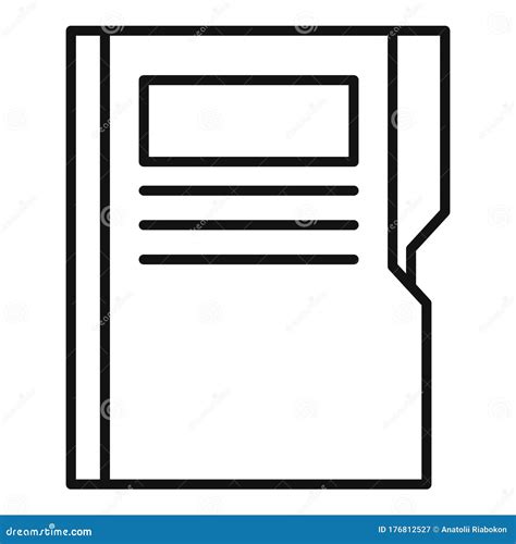 Proofreading Outline Icon Line Art Vector Stock Image 252185791