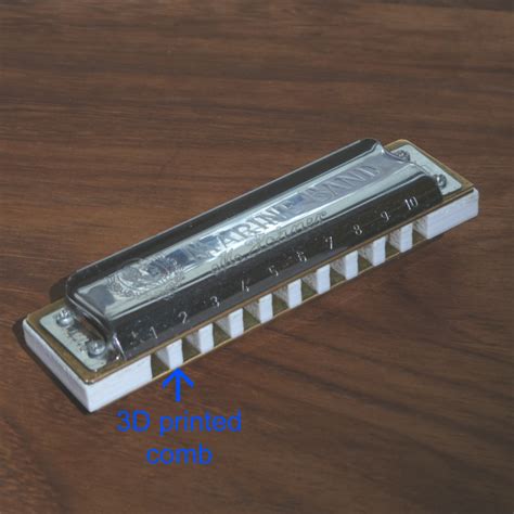3d Printable Harmonica Comb By Robert Marshall