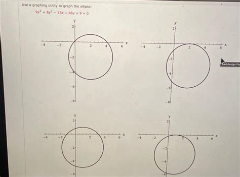 Solved Use A Graphing Utlity To Graph The Ellipse