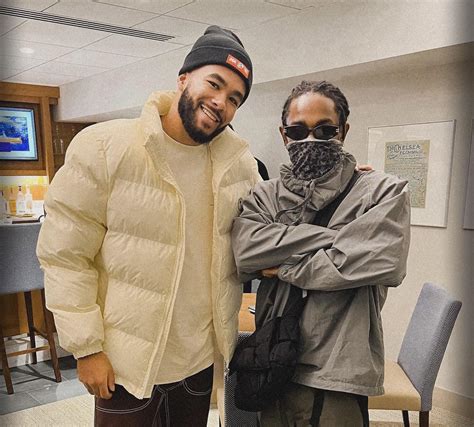 Reece James Posing With An Up And Coming Rapper Named Kendrick Lamar Who Attended The London
