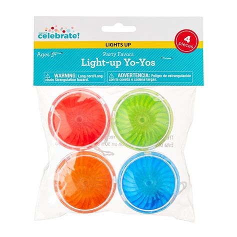 Way To Celebrate Assorted Colors Light Up Yo Yo Party Favors 4 Count