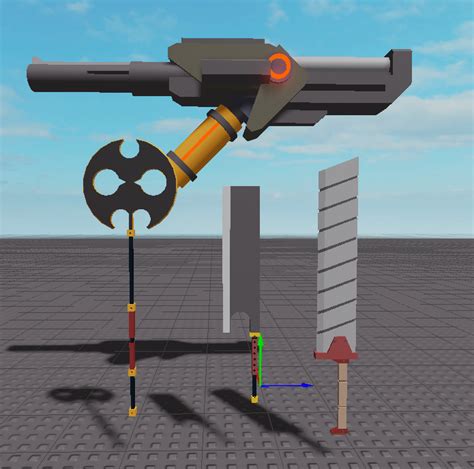 first post some of my better weapons i made feedback would be great r robloxgamedev