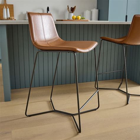 Slope Leather Bar Counter Stools At Joseph Larrick Blog