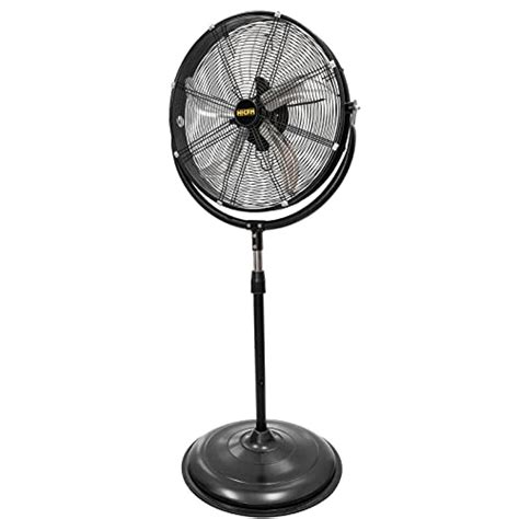 Hicfm 20 Inch Tilting Pedestal Fan 3 Speed 4300 Cfm High Velocity
