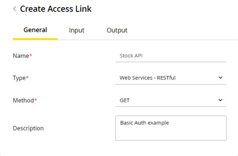 creating web service restful links