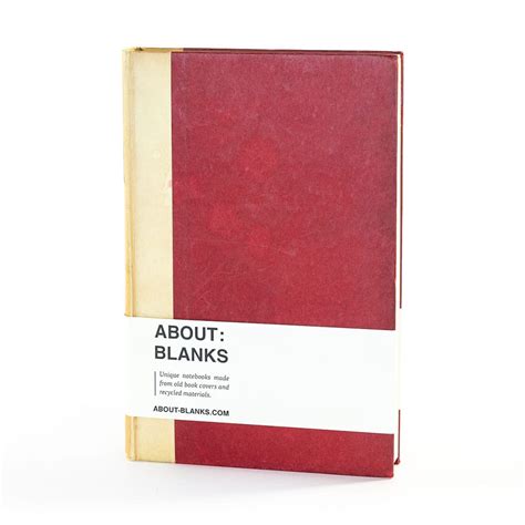 A Red Bold Notebook With White Writing On It About Blanks