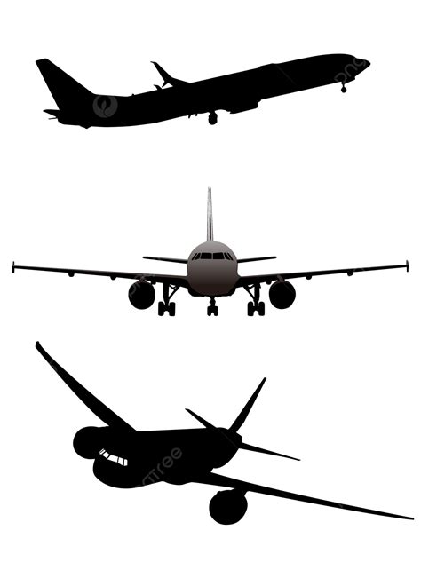Silueta De Avión Png Auxiliar De Vuelo Aviación Gran Avion Png Y