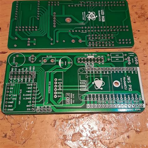 jual pcb nodemcu esp8266 wireless rtc mp3 p10 hub 12 jws clock