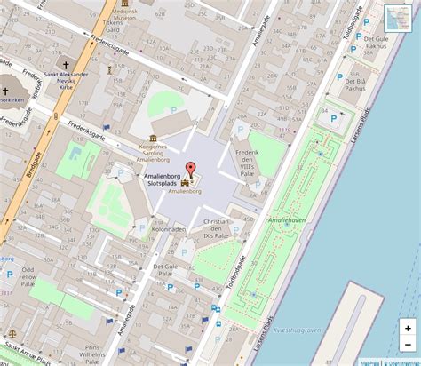 Amalienborg Placering På Kortet Kort Over København