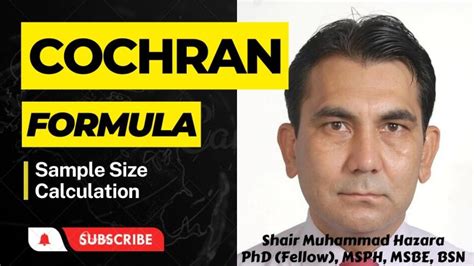Sample Size Calculation Cochran Formula Confidence Interval And
