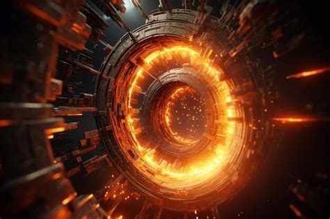 Premium Ai Image Accelerating Particles In A Particle Collider Octa