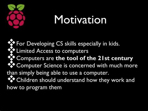 Raspberry Pi Presentation Ppt Operating Systems Computer Software And Applications