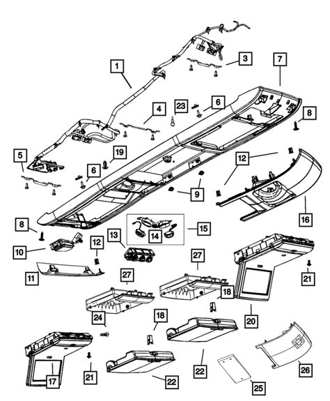 2008 2020 Mopar Overhead Console Bracket 5028731ab Quirkparts