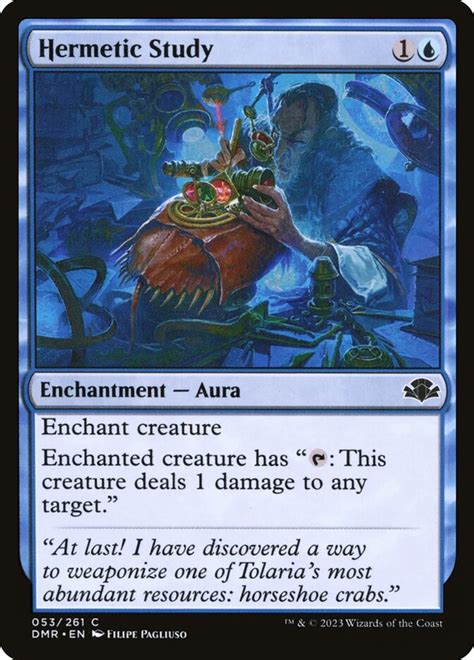 Hermetic Study Dominaria Remastered Mtg Print