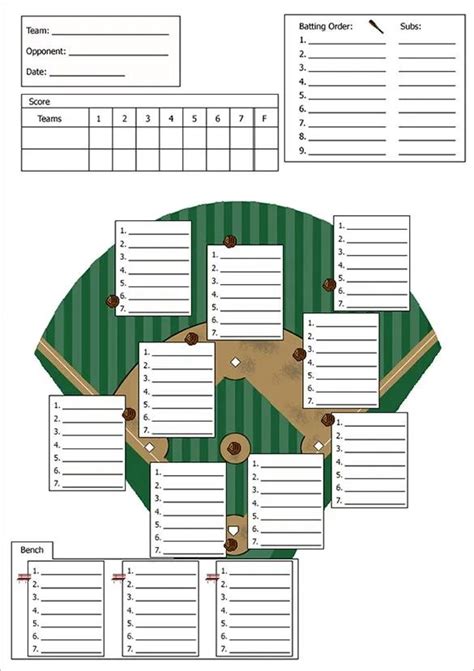 Baseball Lineup Cards Printable Printable Board Games