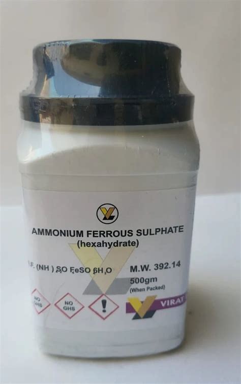 Ammonium Ferrous Sulphate Hexahydrate At ₹ 265kg Hyderabad Id