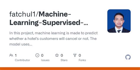 GitHub Fatchul Machine Learning Supervised Learning In This Project Machine Learning Is